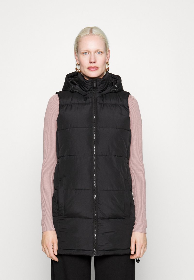 Noisy May Tall NMNEW AURORA HOOD VEST NOOS - Weste - black/schwarz ...