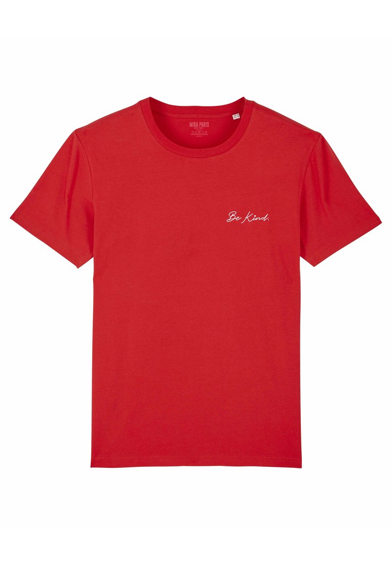 Mira Paris BE UNISEX CLASSIC - Print T-shirt - red - Zalando.ie
