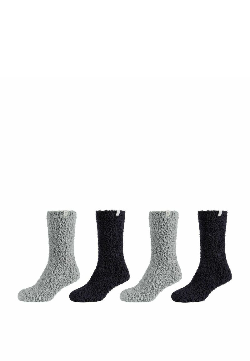 Skechers COZY FUZZY 4 PACK - Strømper - wild dove/sort - Zalando.dk