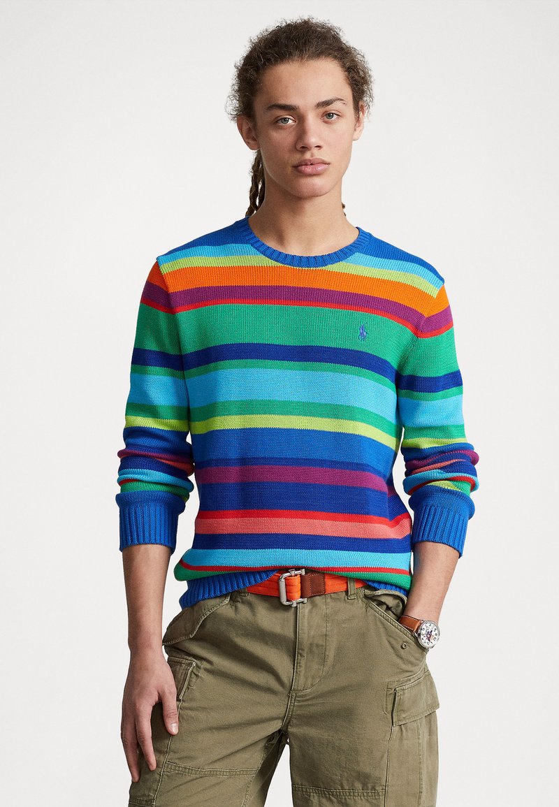 Polo Ralph Lauren STRIPED COTTON CREWNECK JUMPER - Strickpullover ...