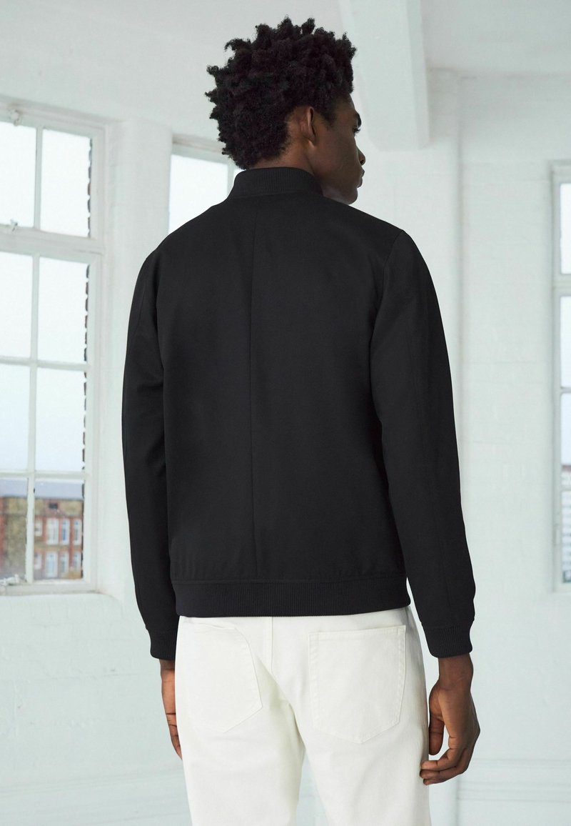 Next EDIT SMART REGULAR FIT - Bomber Jacket - black - Zalando