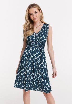 adL RIVIERA - Robe de jour - printed navy blue/bleu marine - ZALANDO.FR