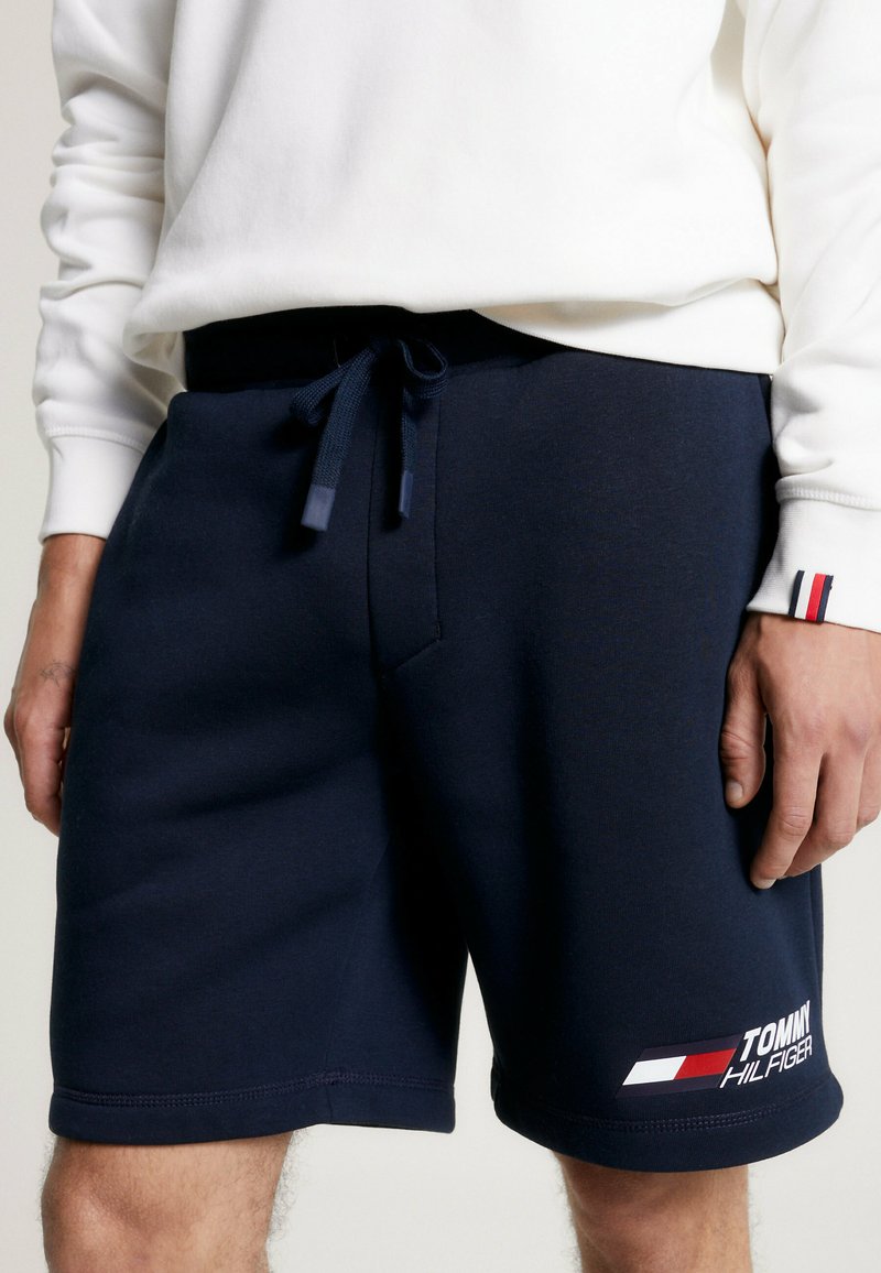 Tommy Hilfiger Essential Logo Jogginghose Desert Sky Dunkelblau