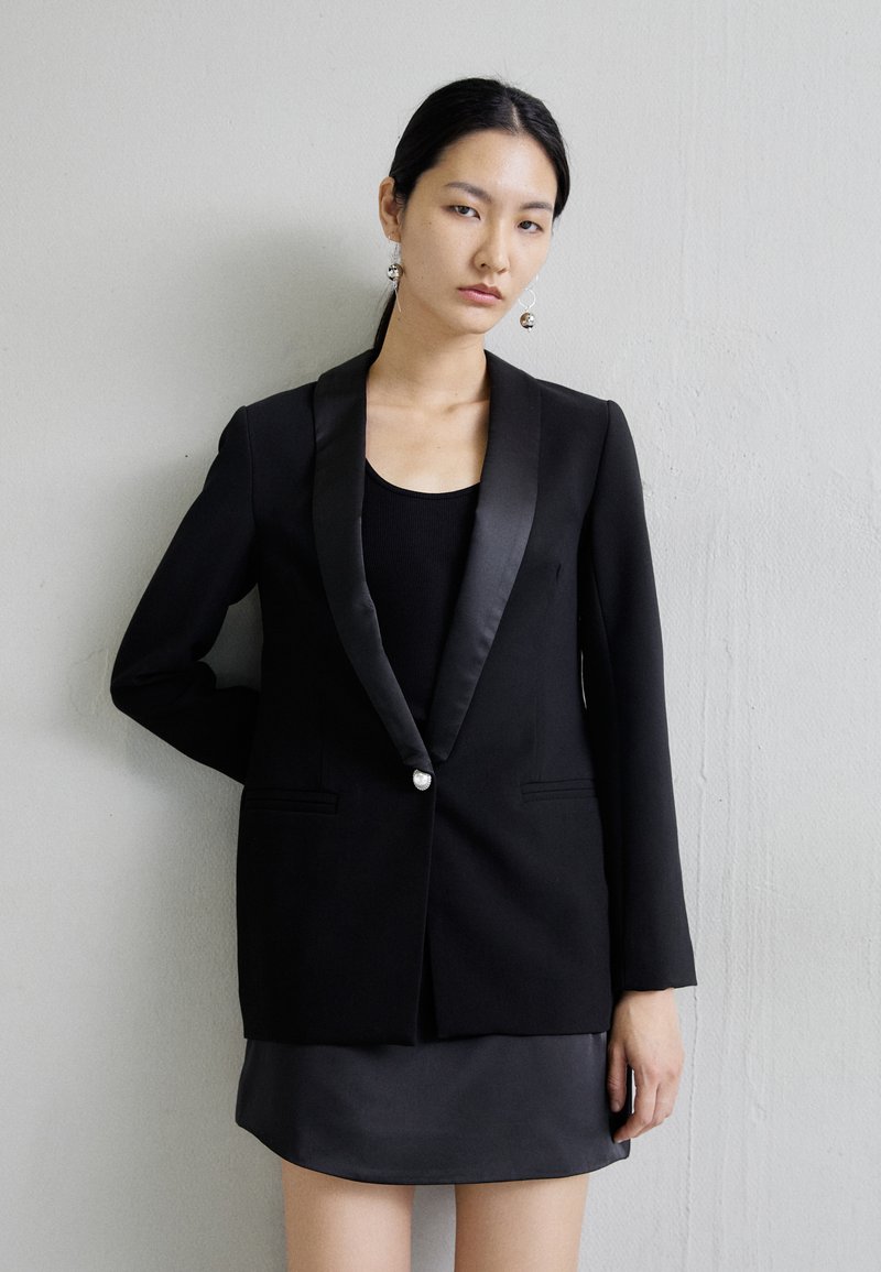 DESIGNERS REMIX SPENCER SLIM - Blazer - black - Zalando.ie