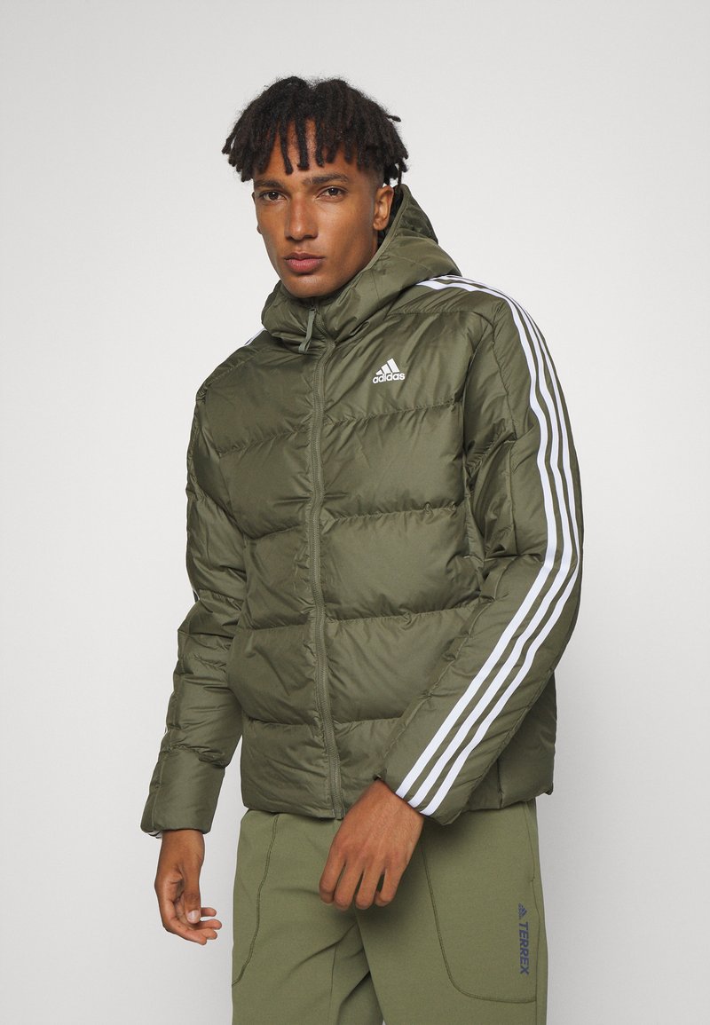 adidas Sportswear Down jacket - olive strata/olive - Zalando.ie