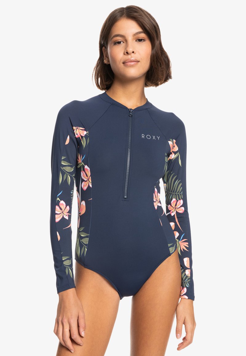 Roxy Into The Sun Pt Onesie Swimsuit Mood Indigo Tropical Depht