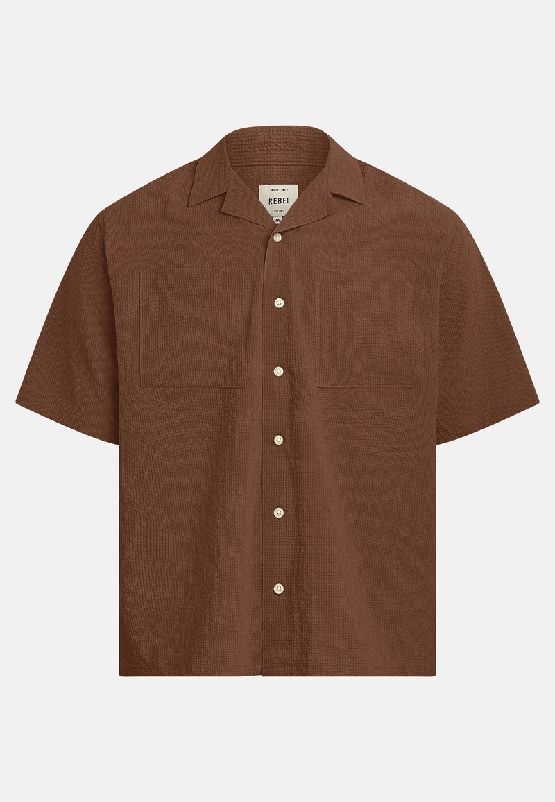 Redefined Rebel BRENNAN BOXY FIT - Shirt - turkish coffee/brown - Zalando