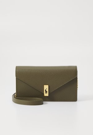 Polo Ralph Lauren POLO ID SUEDE CHAIN WALLET & BAG - Clutch - clay/sand ...