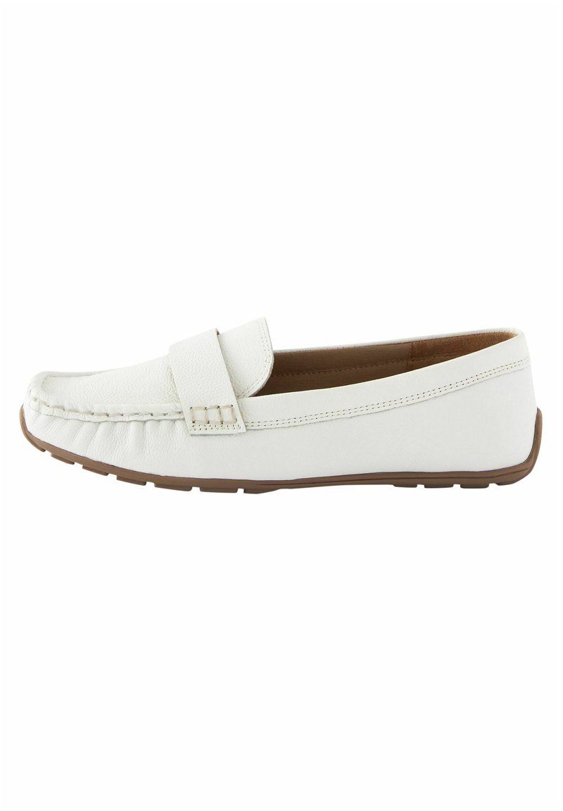 Next FOREVER COMFORT DRIVER - Mockasiner - bone white/vit - Zalando.se