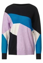 Street One INTARSIEN - Jumper - blau/multi-coloured - Zalando
