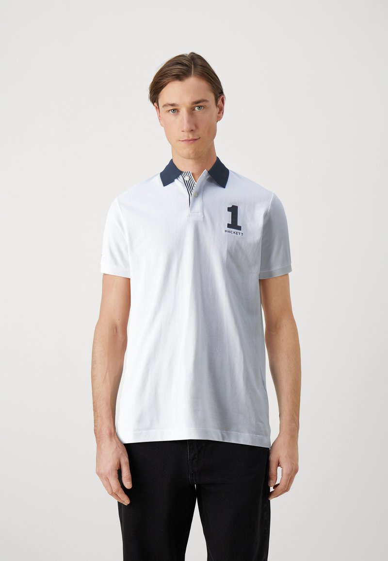Hackett London HERITAGE NUMBER - Polo shirt - white - Zalando.co.uk
