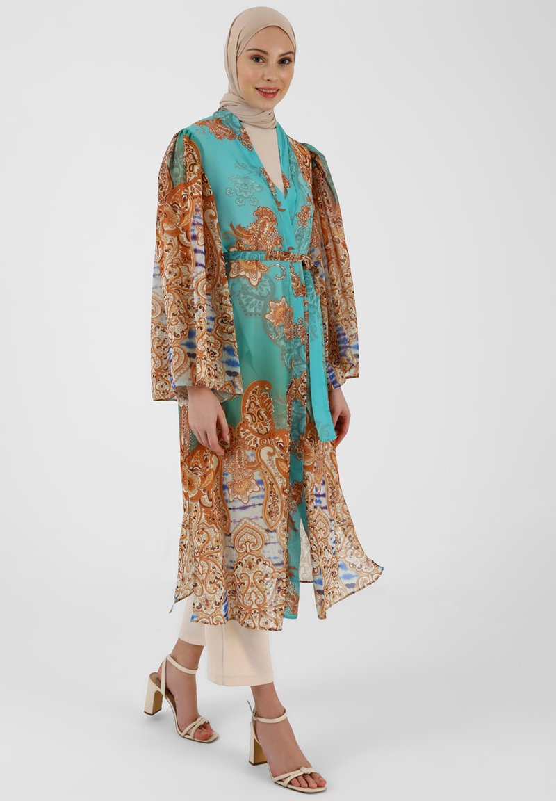 Modanisa TURQUOISE-KIMONO-REFKA WOMAN - Kurtka wiosenna/turkusowy ...