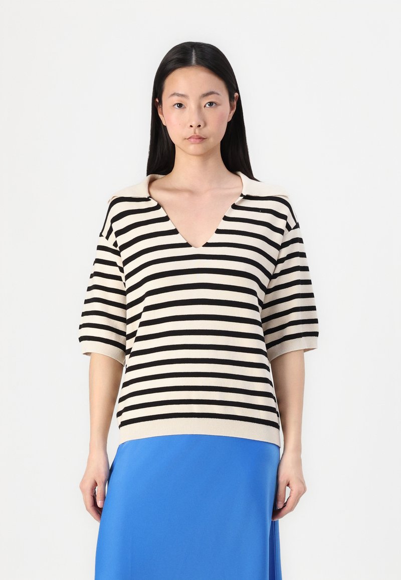 YAS YASFONNY - Maglione - birch/black/avorio - Zalando.it