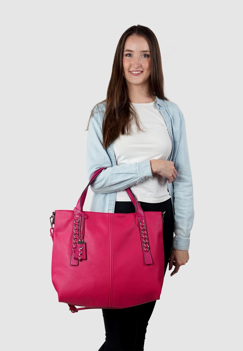 Harpa ELESA - Tote bag - hcl fuchsia/red - Zalando