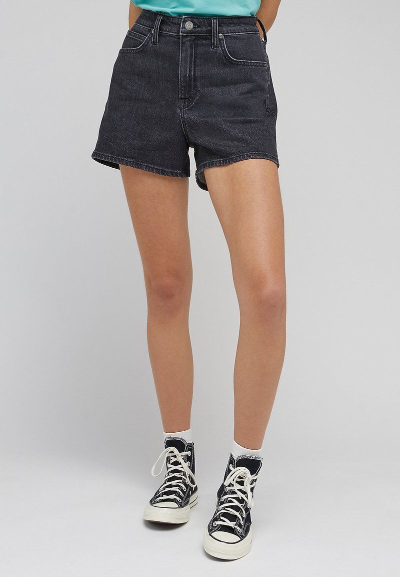 Lee CAROL - Denim shorts - evening dark/black denim - Zalando.co.uk