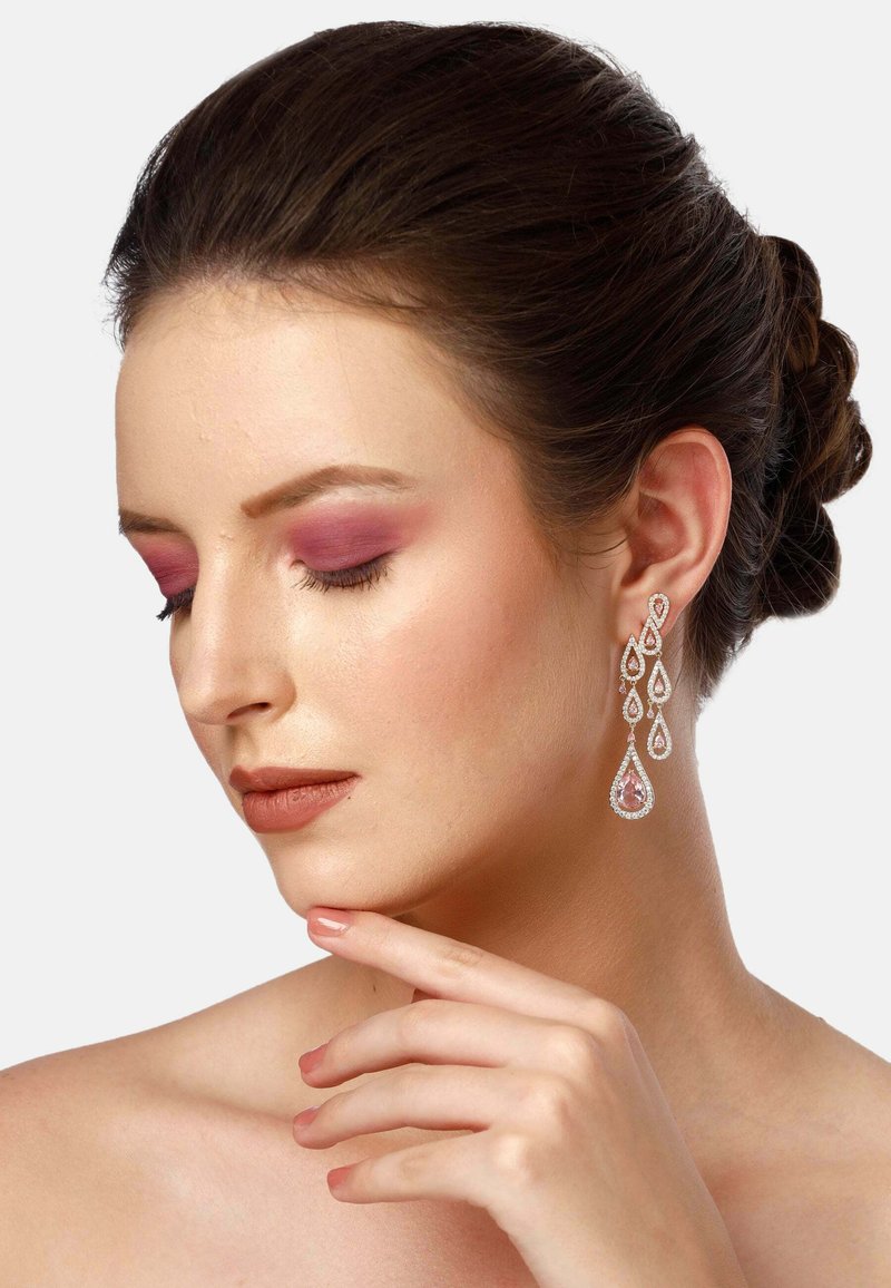 AVANT-GARDE PARIS DIVA RAINDROP DANGLE - Earrings - pink - Zalando.ie