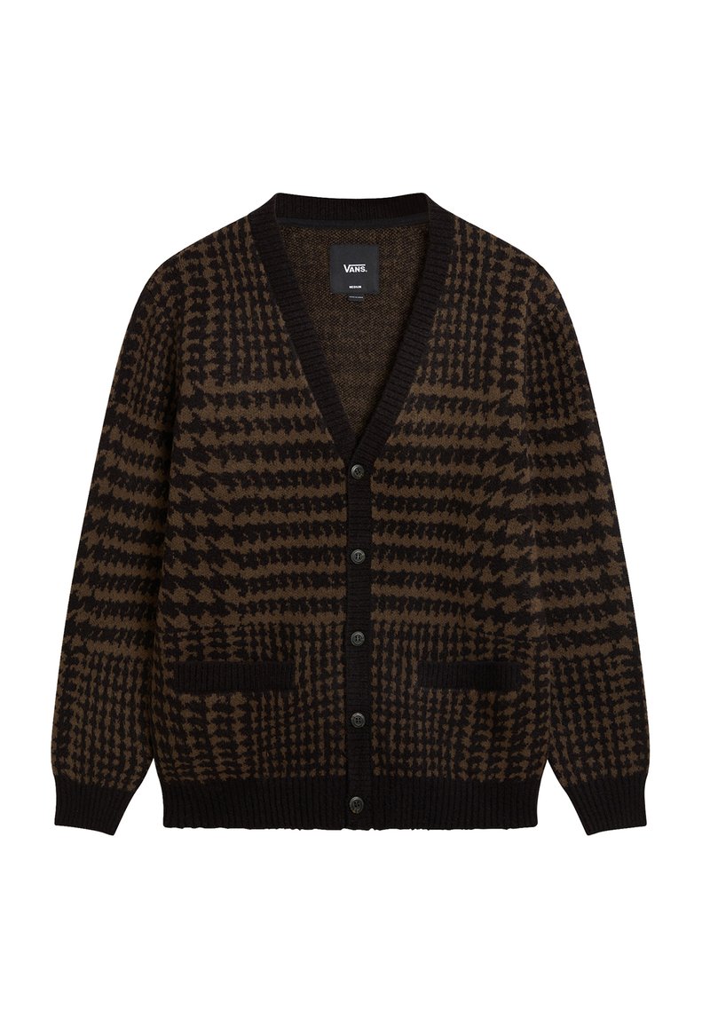 Vans HOUNDSTOOTH - Cardigan - black turkish coffee/black - Zalando.ie