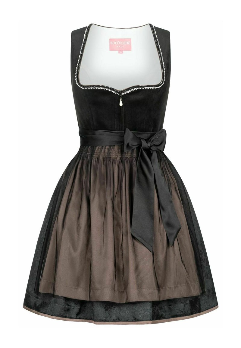 Krüger Dirndl CANNOLO - Dirndl/czarny - Zalando.pl