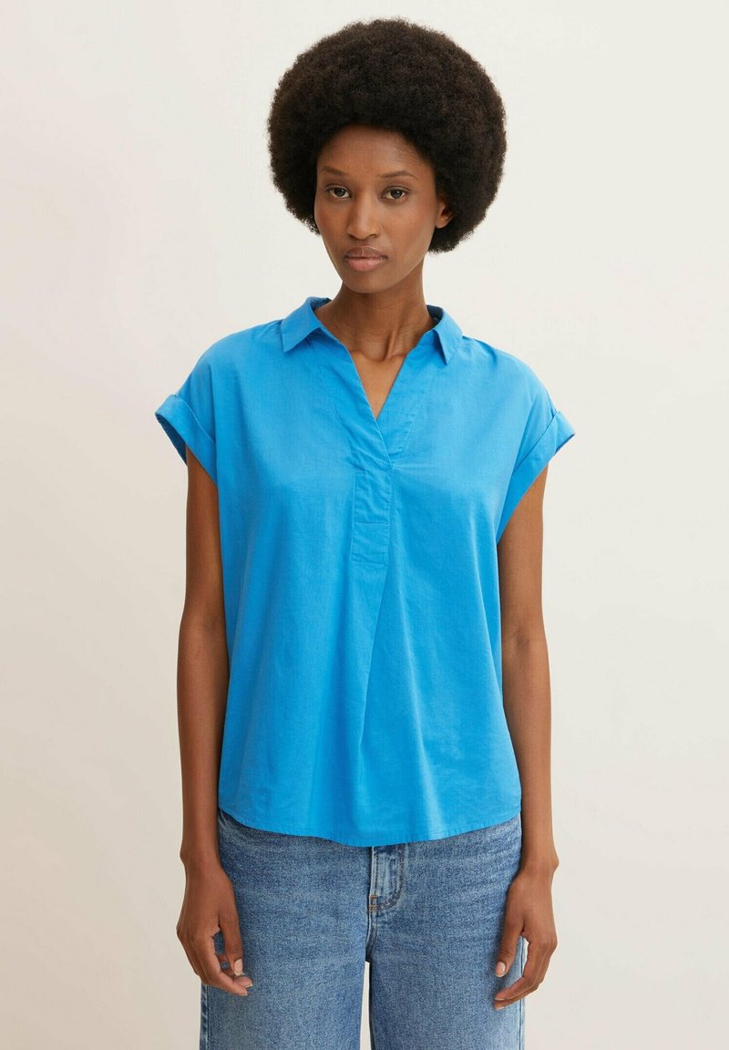 TOM TAILOR LOOSE FIT - Bluse - sublime teal blue/hellblau - Zalando.de