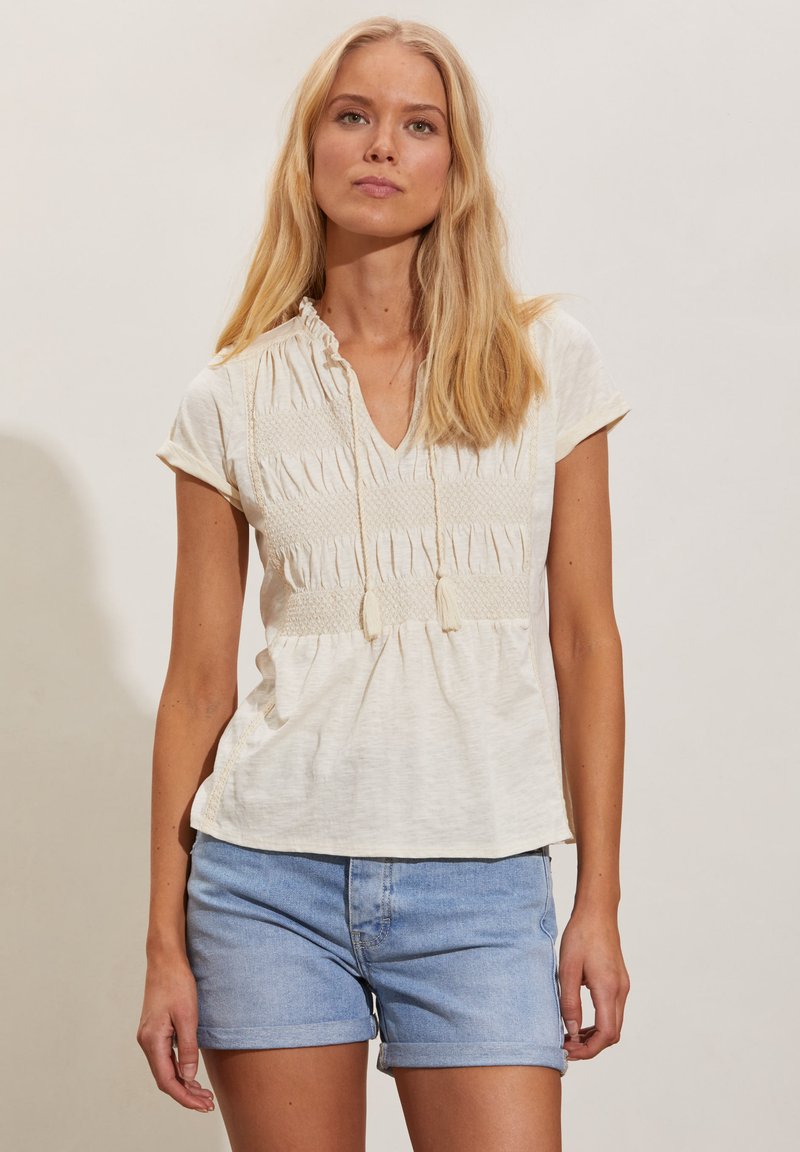 Odd Molly ELVIRA - T-shirt con stampa - shell/avorio - Zalando.it