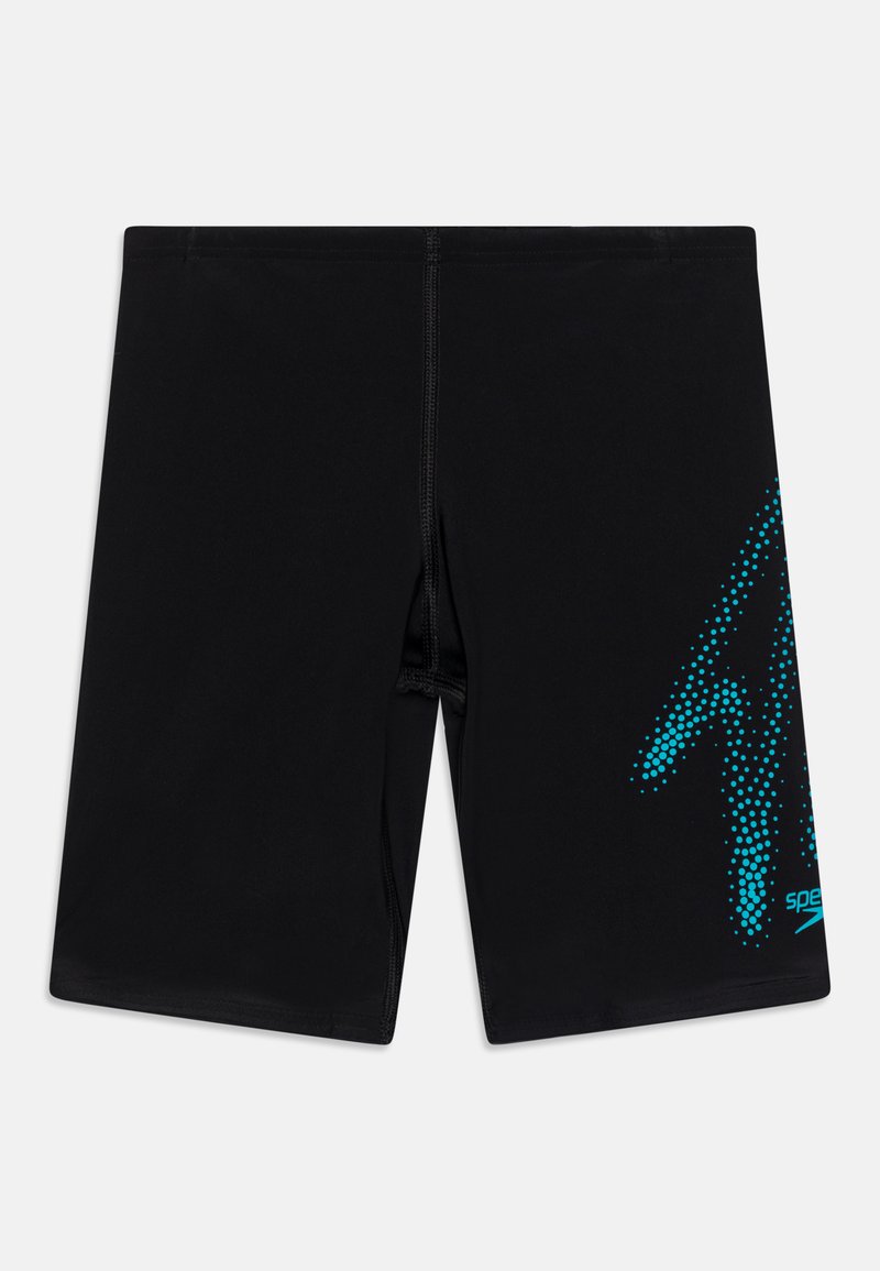 Speedo HYPERBOOM JAM - Zwemshorts - black/bolt/zwart - Zalando.nl