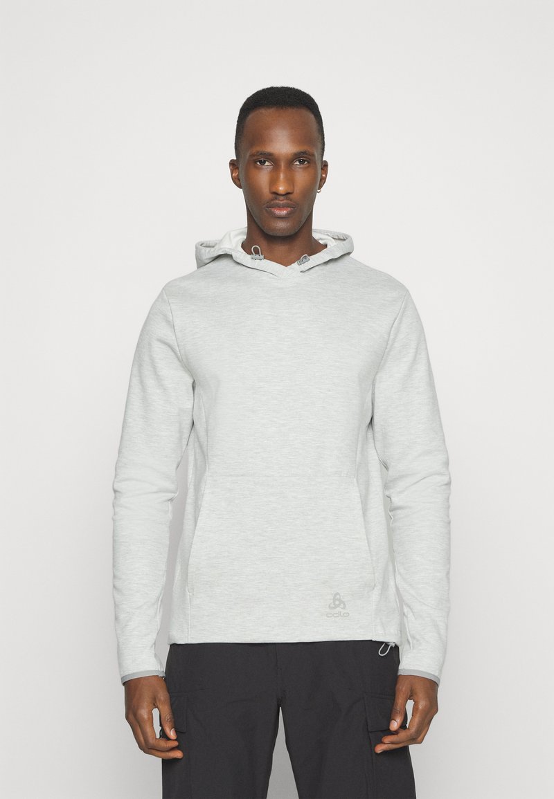 ODLO LAYER HOODY ESSENTIAL - Kapuzenpullover - stone grey/hellgrau ...