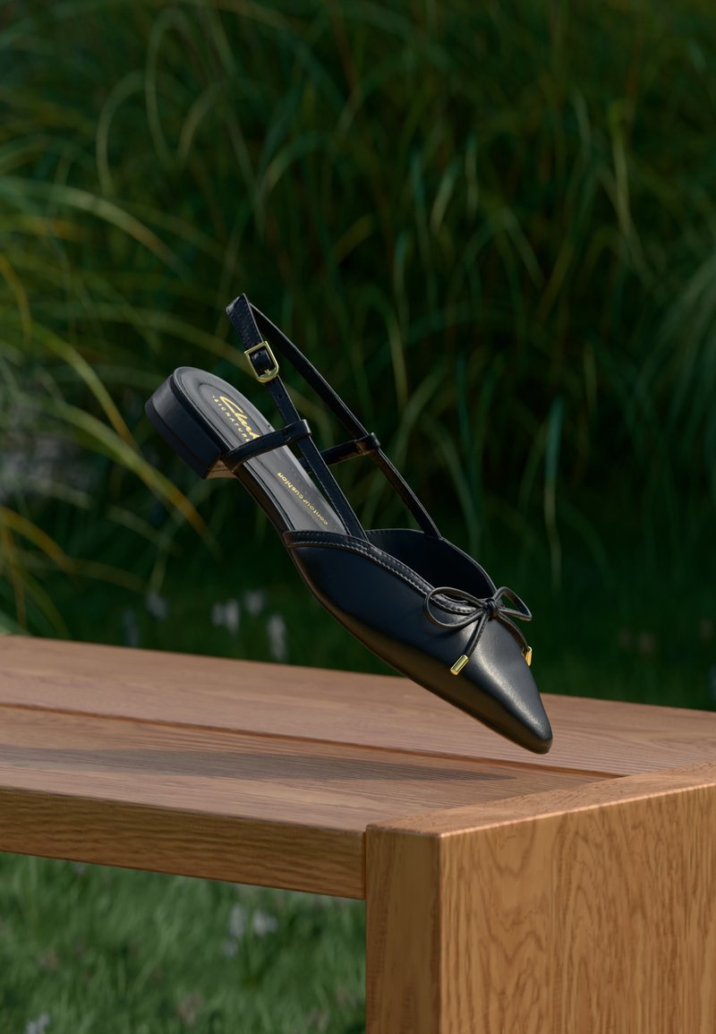 Clarks SENSA - Slingback ballet pumps - black - Zalando.co.uk