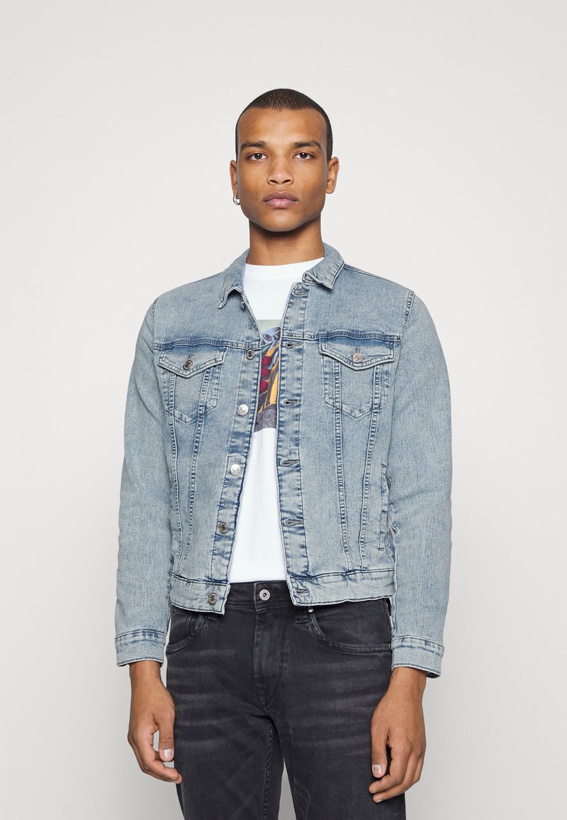 Only & Sons ONSCOIN - Denim jacket - light blue denim/light blue ...