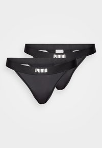 Puma WOMEN TANGA 2 PACK - Stringit - black/musta - Zalando.fi
