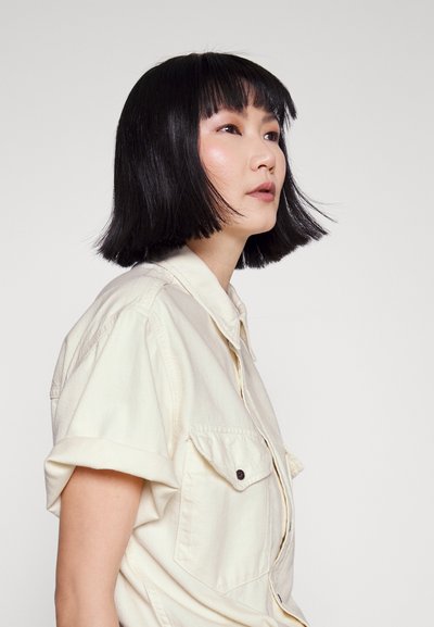rag & bone FEATHERWEIGHT LILAH MINI DRESS - Jeanskleid - ecru/weiß ...