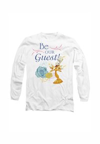 Disney BEAUTY AND THE BEAST BE OUR GUEST - Langarmshirt - white/weiß ...