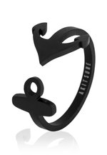 Blackskies PORTUS - Ring - black/schwarz meliert - Zalando.de