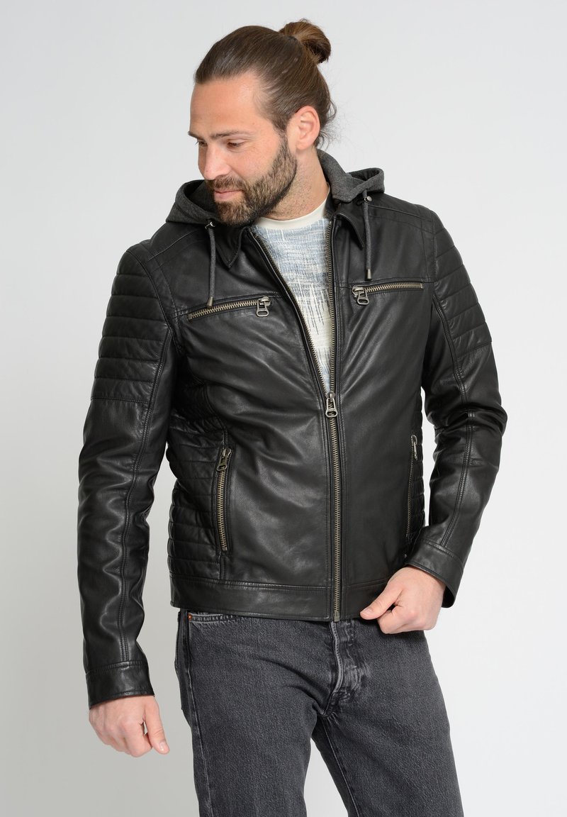 Maze Leather jacket - black - Zalando