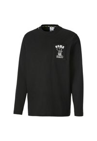 Puma PEANUTS SNOPPY TEE - Langærmet T-shirt - puma black/sort - Zalando.dk