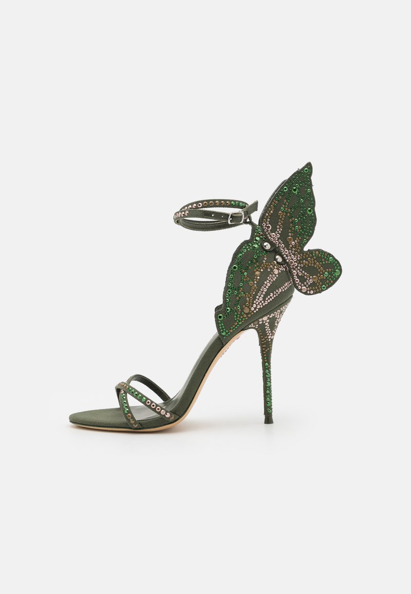 Sophia Webster CHIARA EMBELLISHED - Riemensandalette - khaki/grün ...