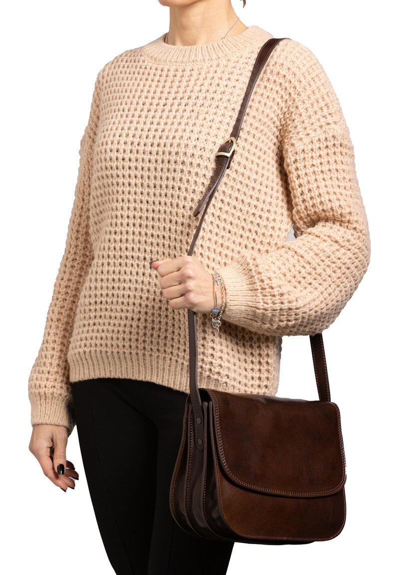 Viola Castellani Across body bag - dark brown - Zalando