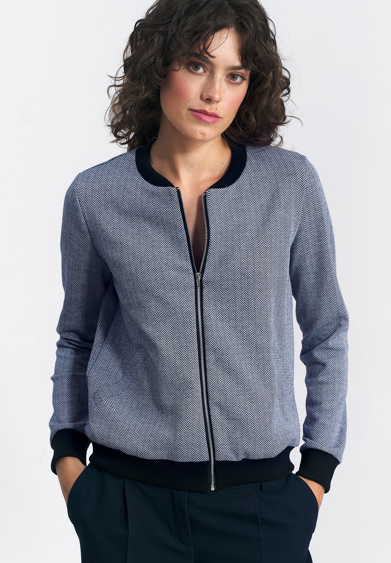 Nife BLU - Sweat zippé - granatowy/bleu marine - ZALANDO.FR