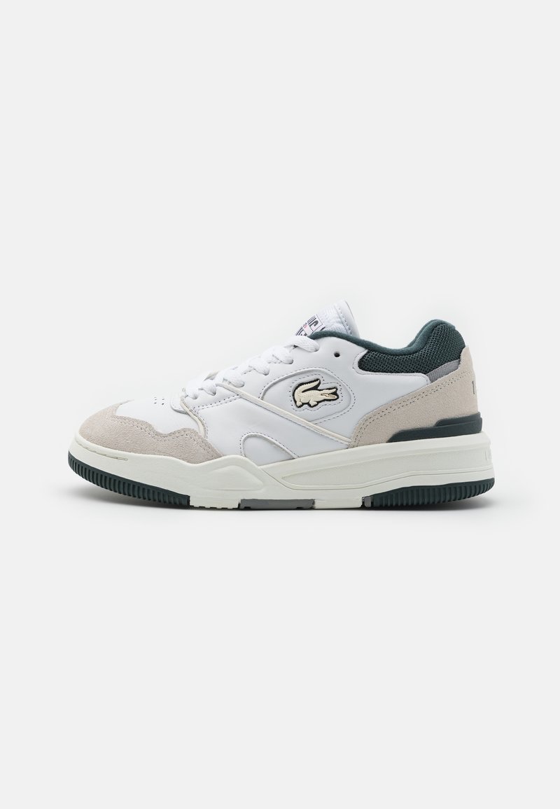 Lacoste LINESHOT - Trainers - white/dark green/white - Zalando.ie