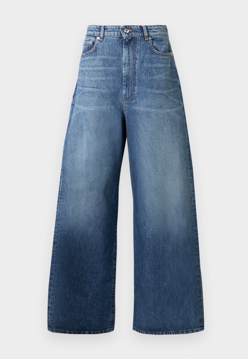 Sportmax DANGRI - Wide Leg - blu notte/blue denim - Zalando