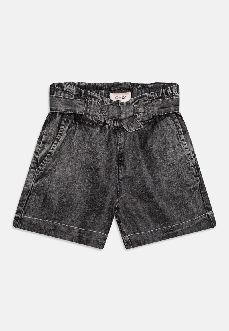 Kids ONLY KOGBEA SMILLA LOOSE - Denim shorts - black denim - Zalando.ie