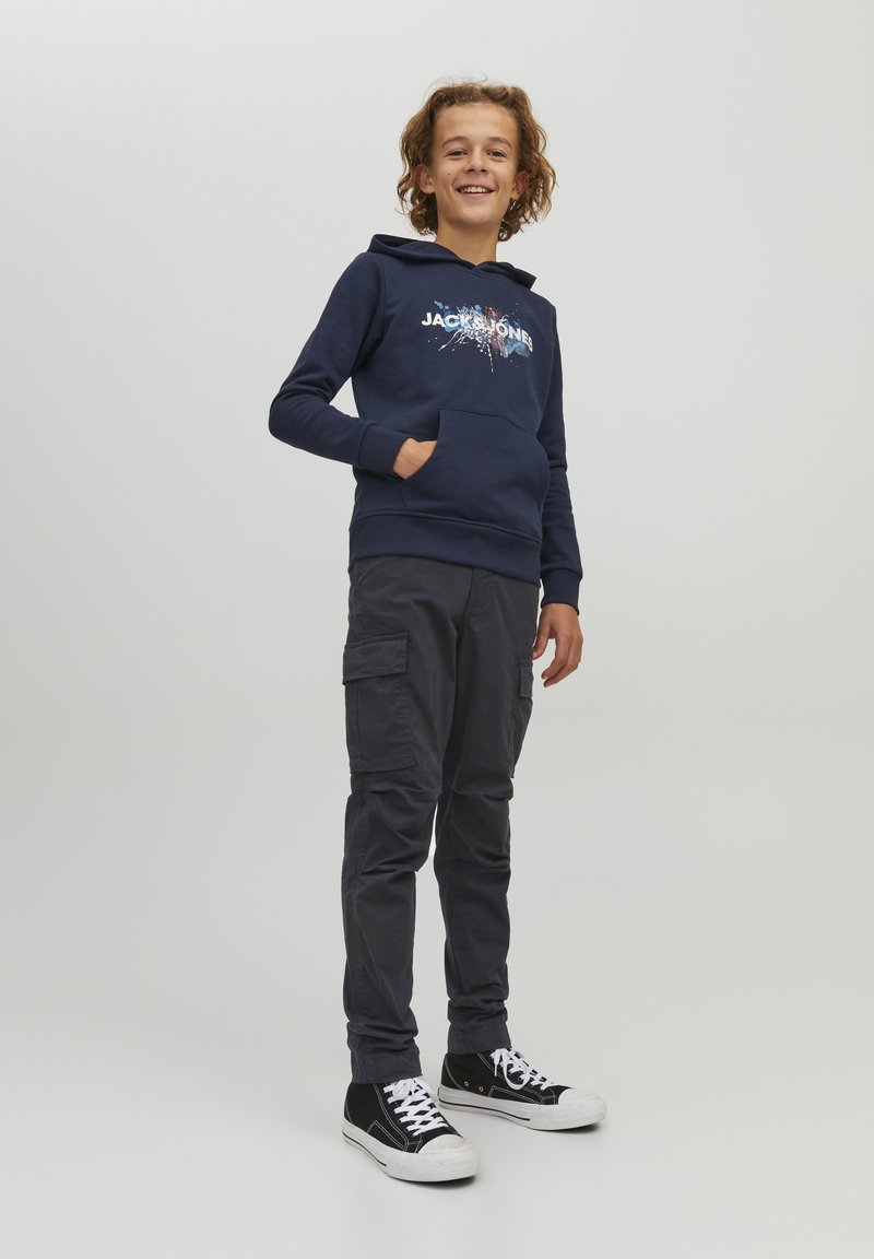 Jack & Jones Junior TAPERED FIT - Cargohose - black/schwarz - Zalando.de