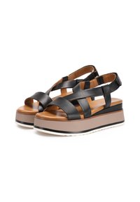 Inuovo Keilsandalette - black blk/schwarz - Zalando