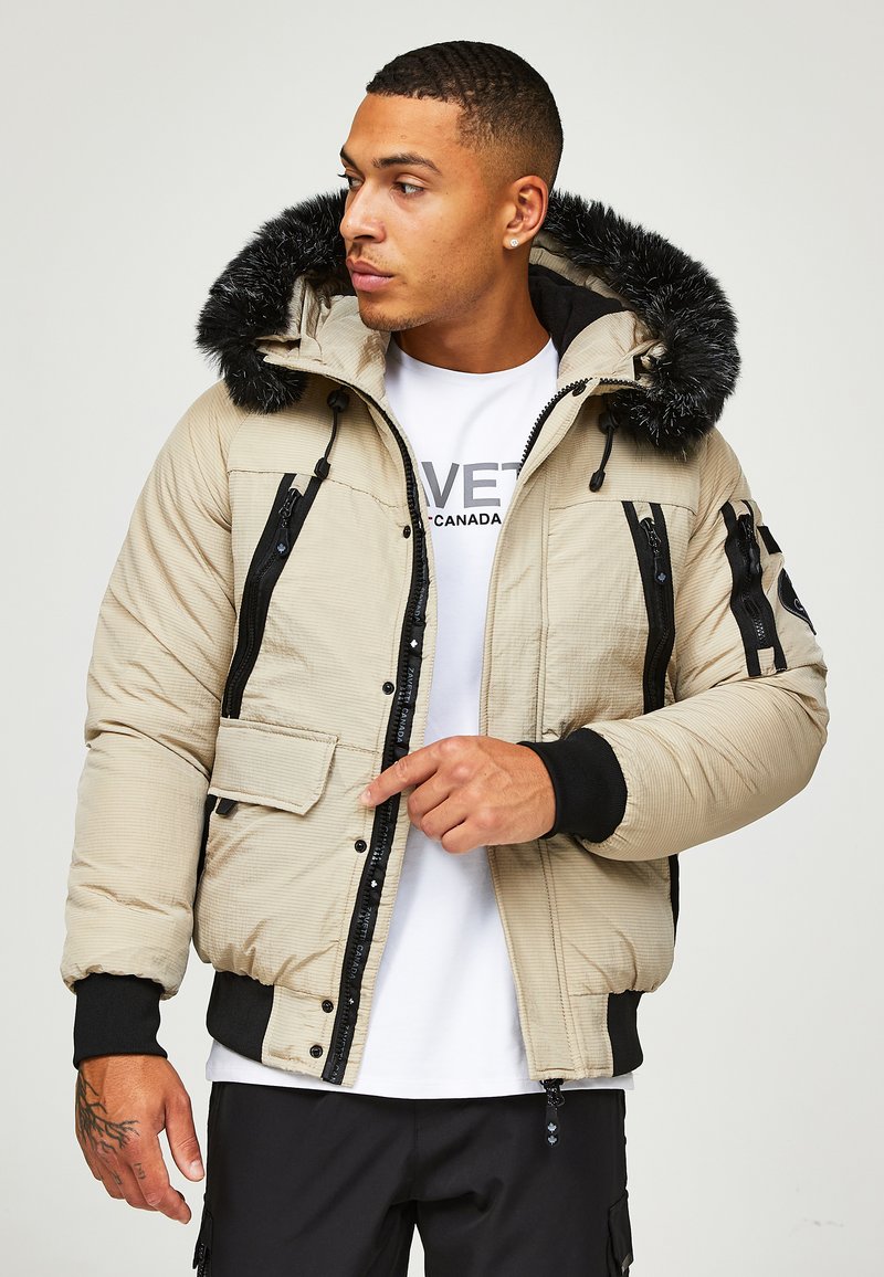 Alessandro Zavetti CARRICK - Winterjacke - stone/stein - Zalando.de
