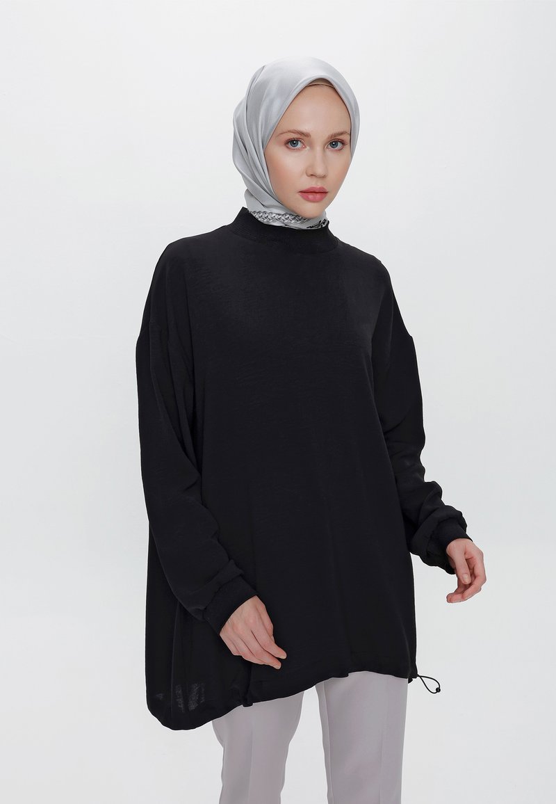 Armine SHIRRED - Tunic - black - Zalando.de
