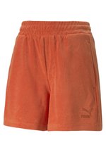 Puma CLASSICS - Shorts - chili powder/naranja - Zalando.es