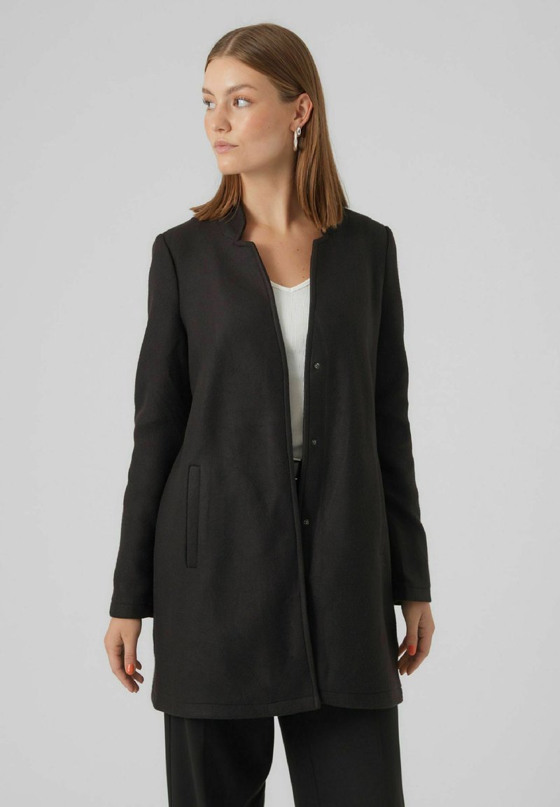 Vero Moda Krótki płaszcz/czarny - Zalando.pl
