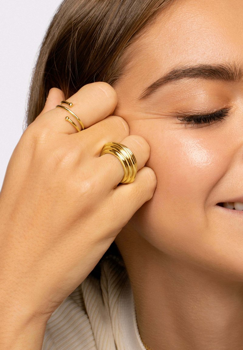 Singularu DOUBLE DOT - Ring - oro/goudkleurig - Zalando.be