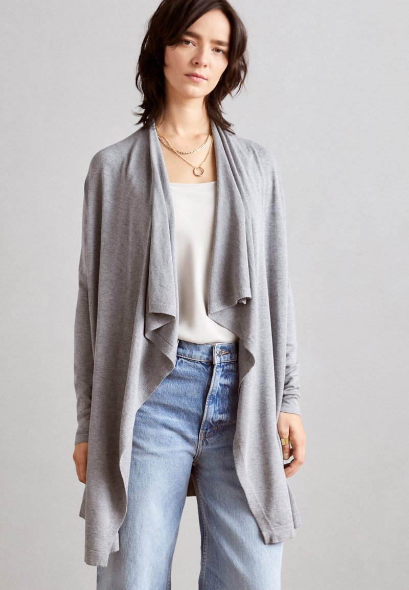 Anna Field Strickjacke - mottled grey/grau-meliert - Zalando.de