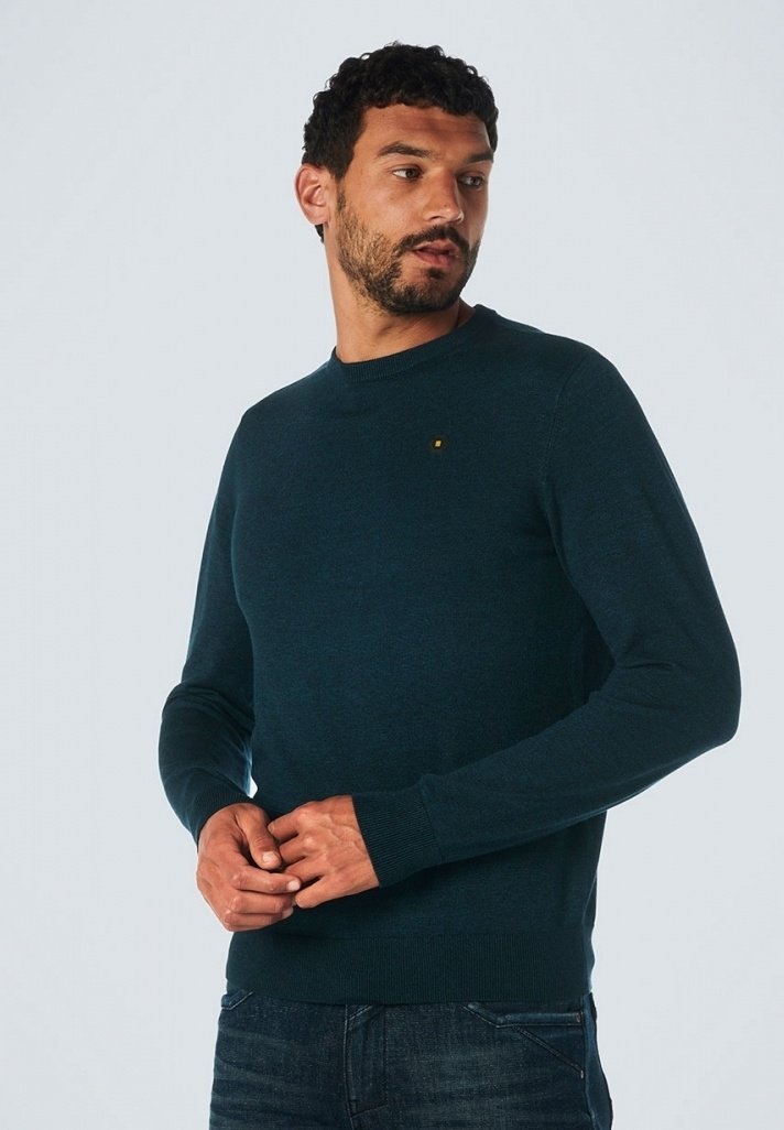 NO EXCESS CREWNECK 2 COLOURED - Strickpullover - ocean/dunkelblau - Zalando.at