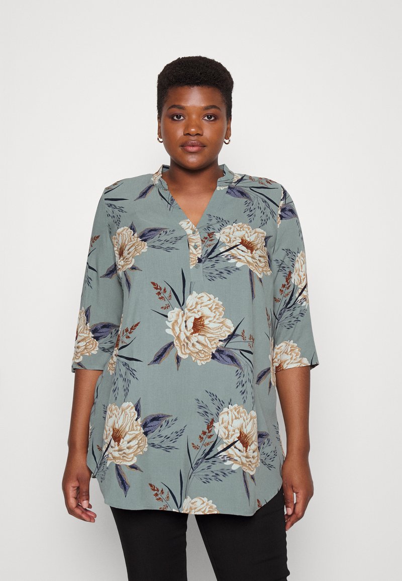 Vero Moda Curve VMEASY TUNIC - Túnica - laurel wreath/verde - Zalando.es